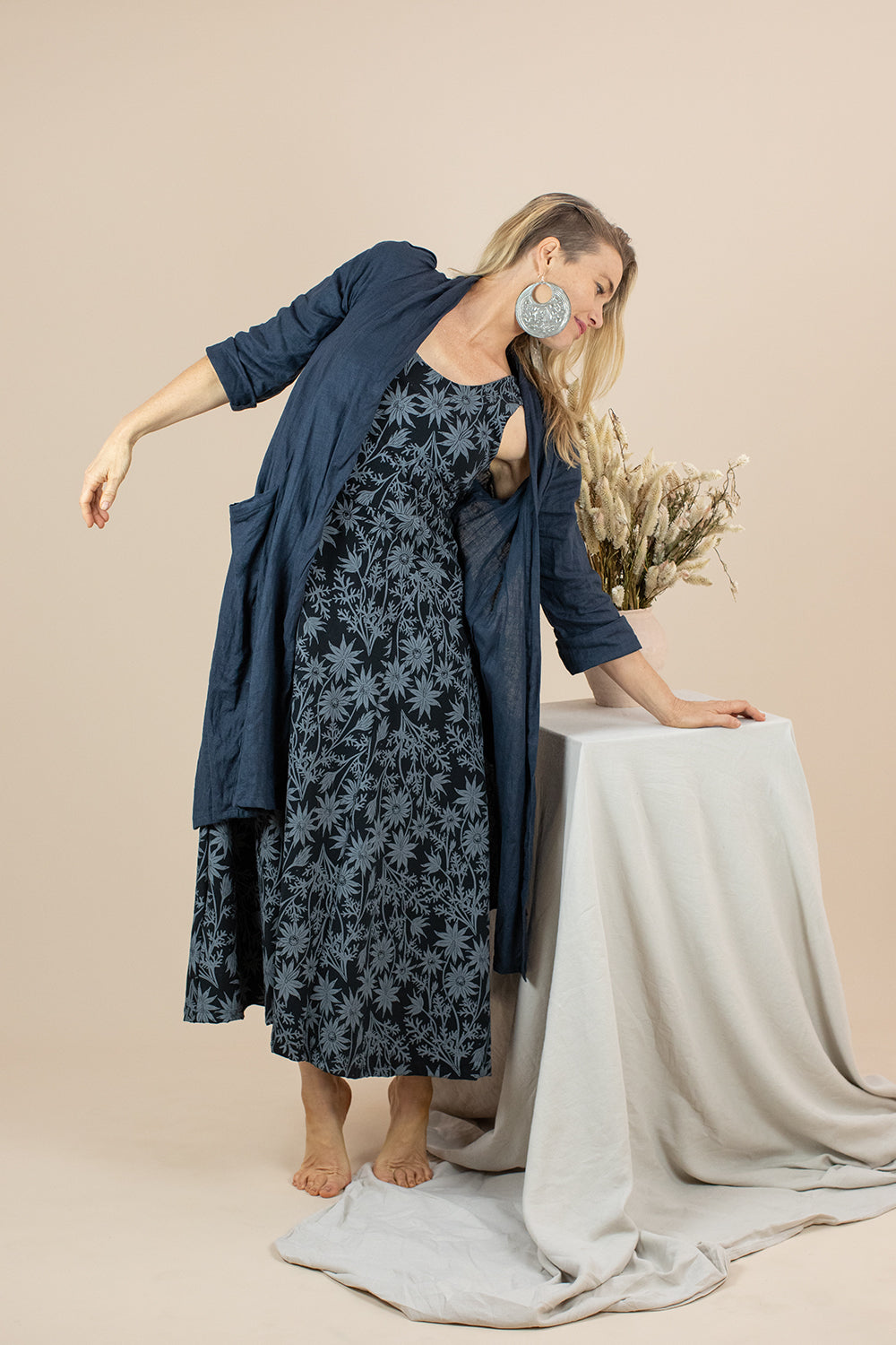 Flow Dress - Flannel Flower Print – Dalee Ella Prints